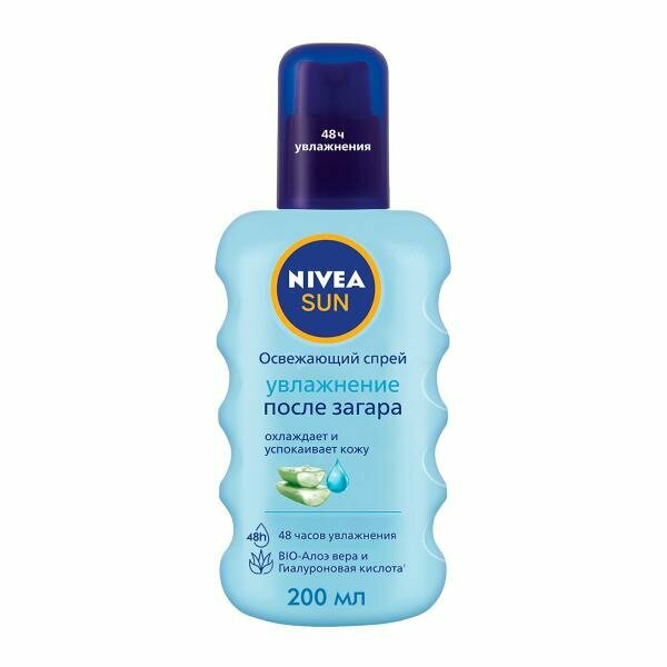 Освежающий спрей для тела после загара с алоэ вера NIVEA Sun 200мл