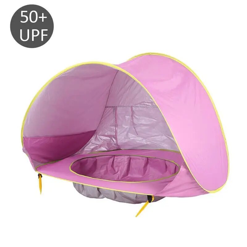 Детская пляжная палатка Aispmee UPF 50+ Розовый, Pink