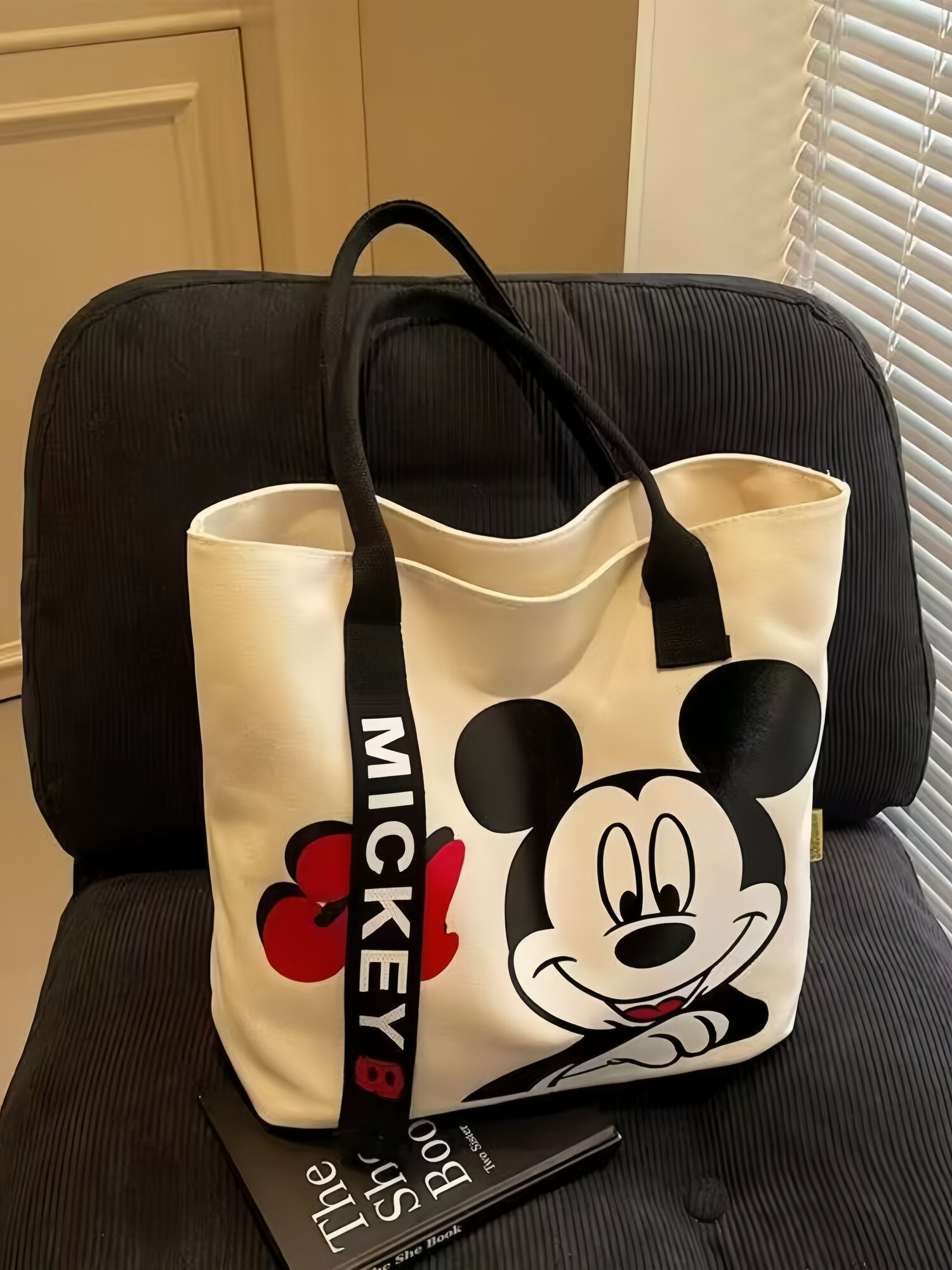 Дорожная сумка Seek Mickey, с принтом Дональда Дака Диснея, black