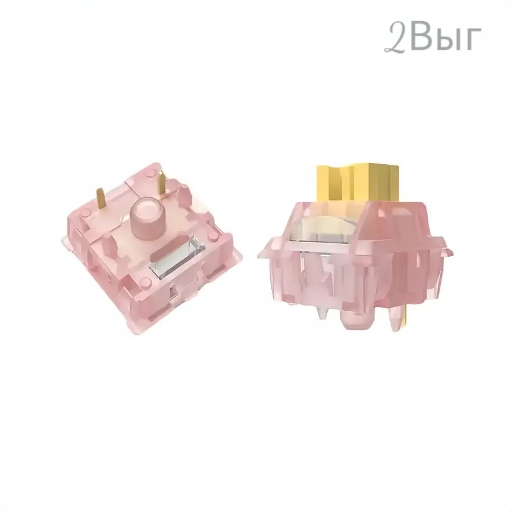 Свитчи Outemu Silent Peach V3, бесшумные для механических клавиатур (75 штук)