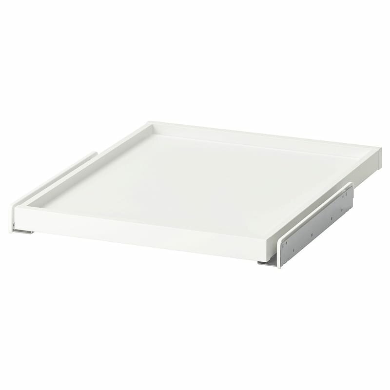 Корзина для хранения IKEA KOMPLEMENT выдвижной поднос 202.463.60, белый, 50x58 см