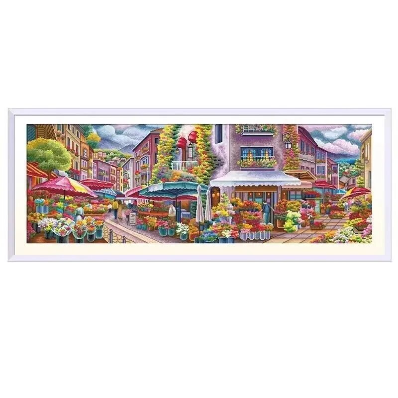 JOYAUTUM Мультяшный набор для вышивки крестиком 11CT cotton threads, 9CT 205x78cm