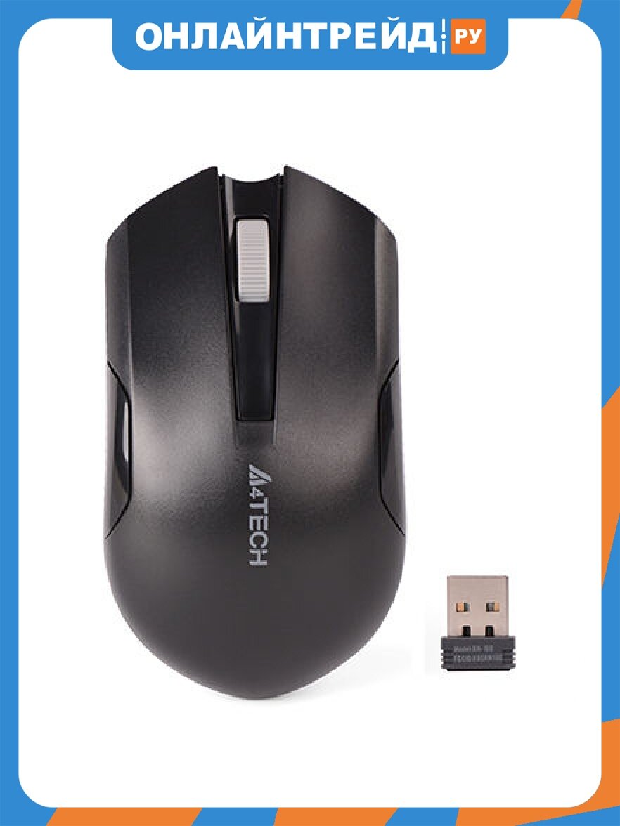 Мышь A4TECH V-Track G3-200NS черный оптическая беспроводная USB