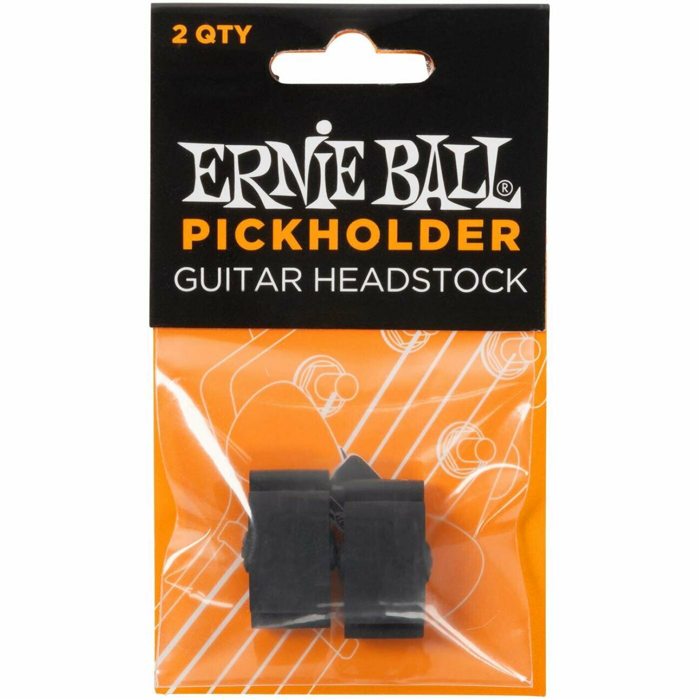 Ernie Ball 9641 - держатель медиаторов на голове грифа, черный