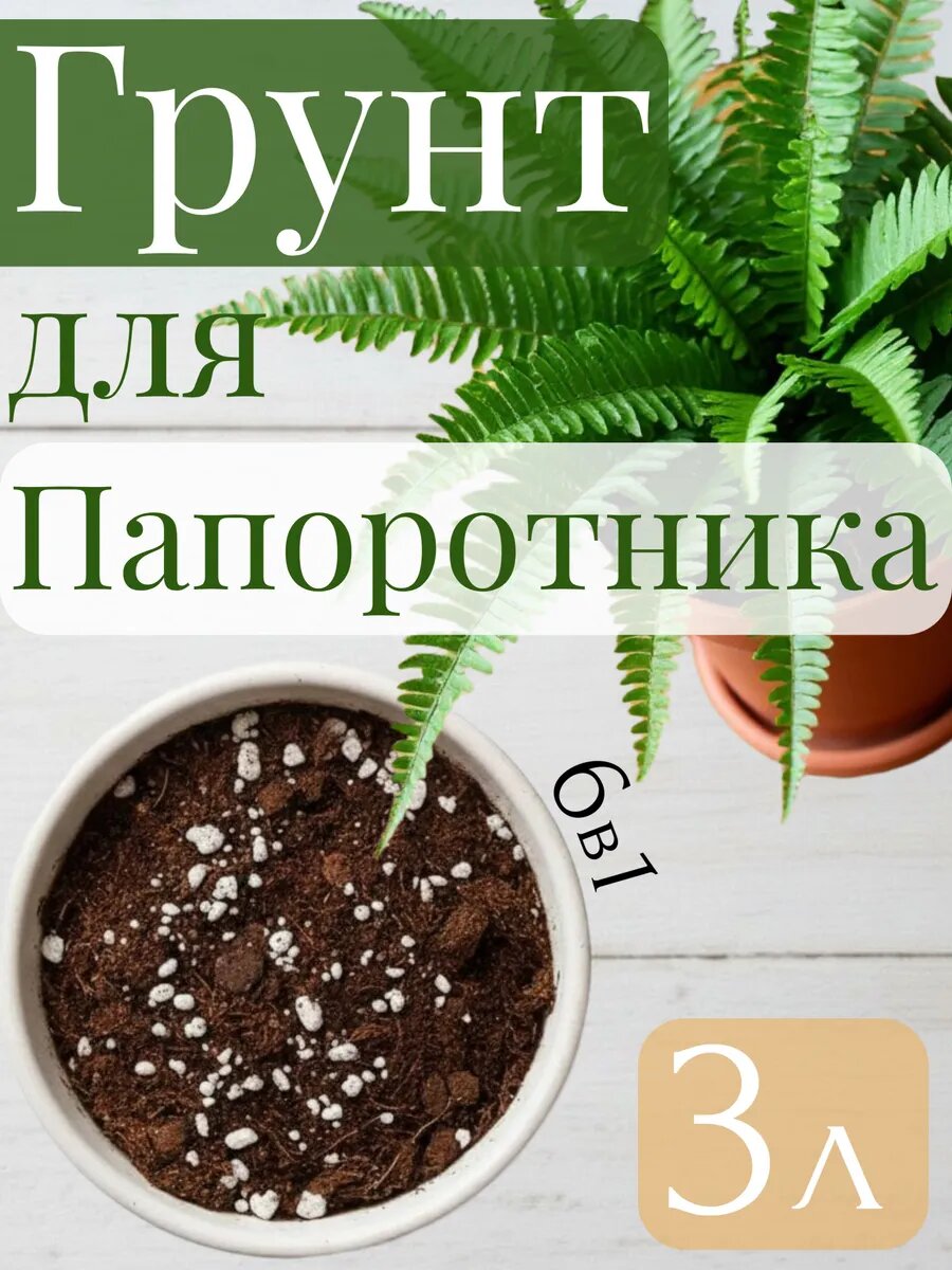 Готовый грунт для Папоротника 3 литра