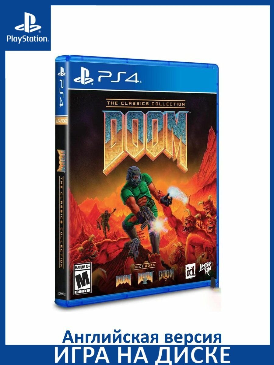 Игра DOOM The Classics Collection (DOOM 1-2-3) (Limited Run #395)PS4 Диск на PlayStation 4 Английская версия