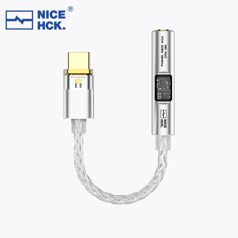 NICEHCK NK1 MAX USB-C к 3,5 мм HiFi DAC адаптер наушник усилитель конвертер серебро