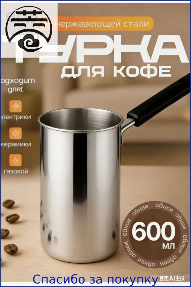 Турка "2BJR6ZBMBD", 600 мл, 1 шт