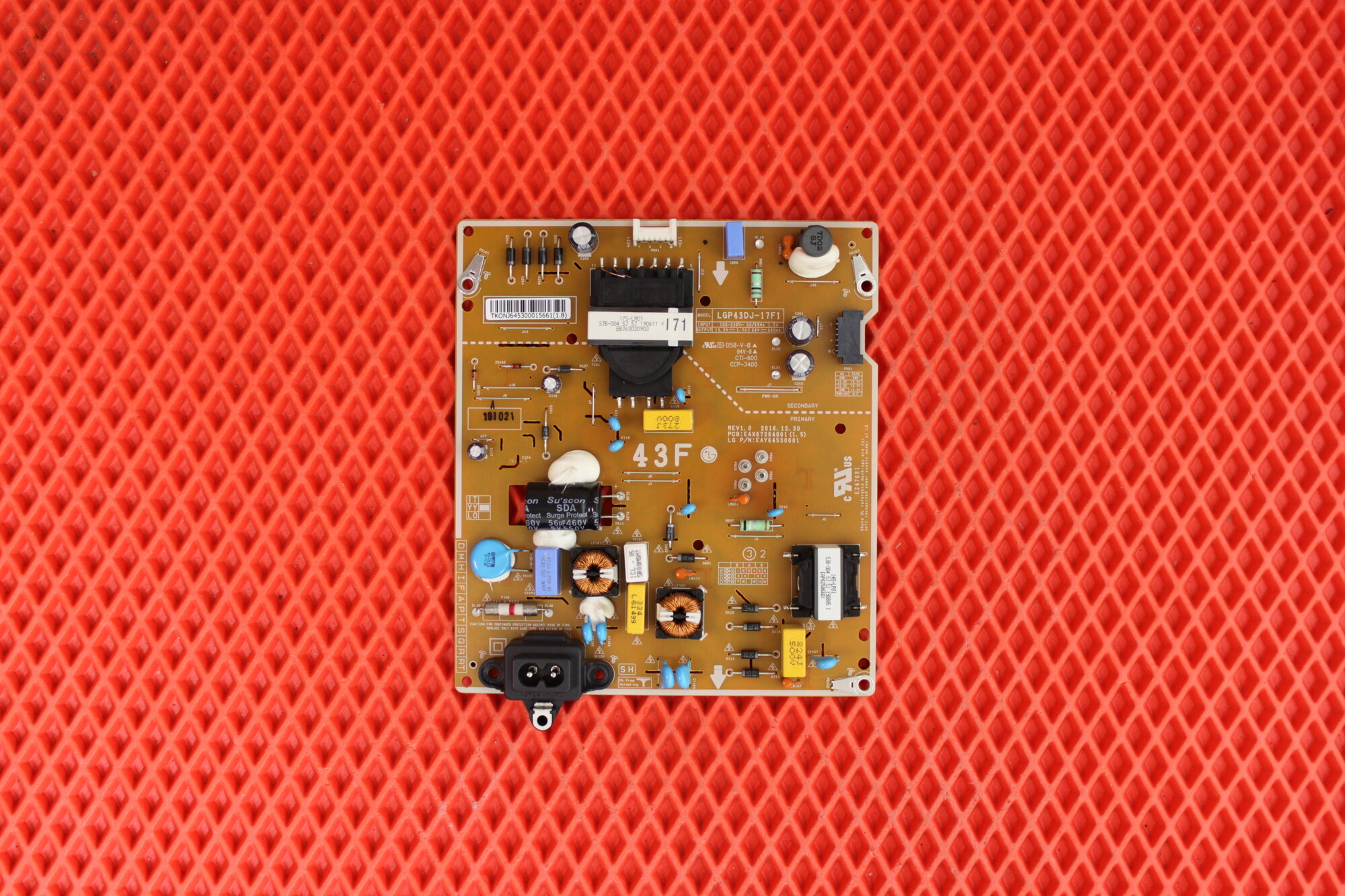 Блок питания (PSU) EAX67264001 (1.5) для телевизора LG 43LK5910PLC в надёжной упаковке