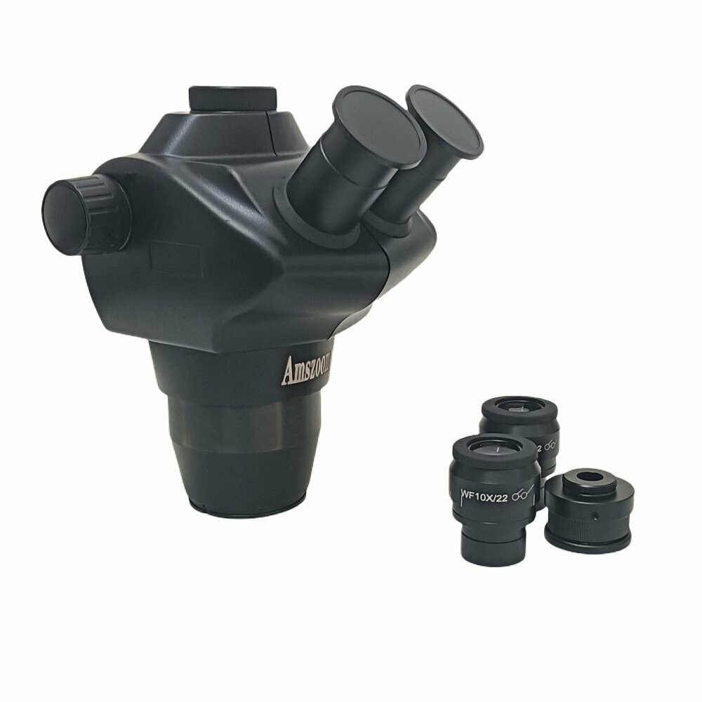 Professional 8X-50X Trinocular Microscope Plastic Material Head — фото 1
