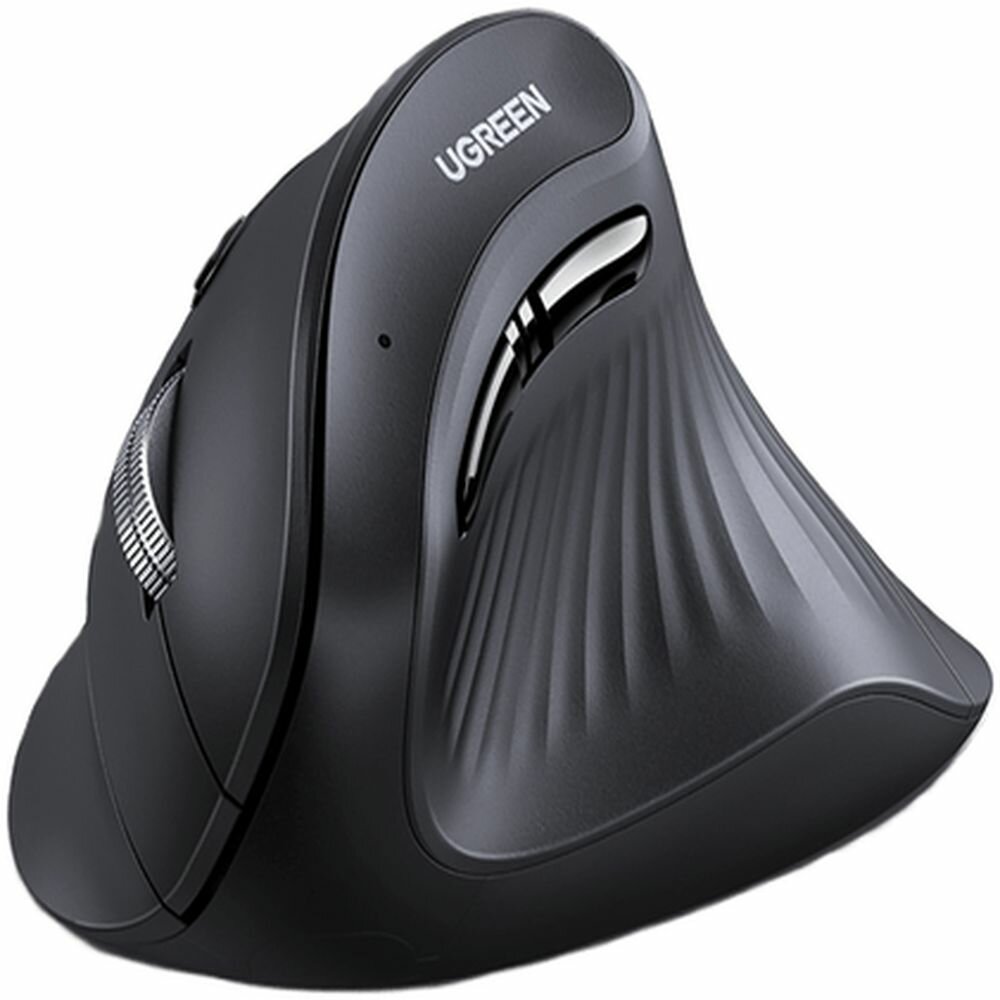 Мышь беспроводная вертикальная Ugreen 2.4G 4000DPI and Bluetooth Vertical Mouse черная (MU008)