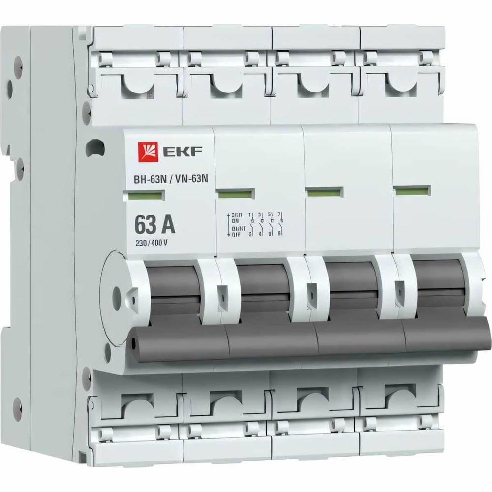 Выключатель нагрузки EKF 4P 63А ВН-63N PROxima S63463