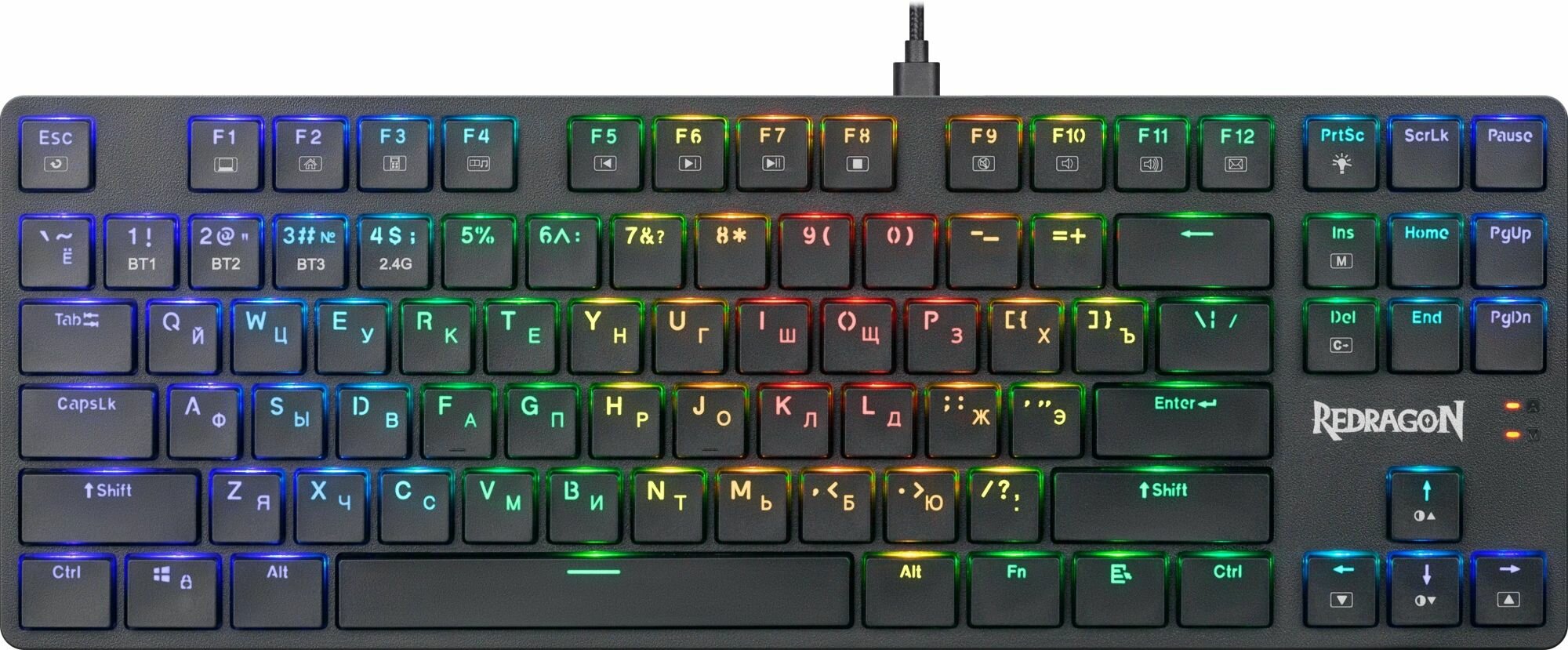 Клавиатура USB ANUBIS RU RGB BLACK 70505 REDRAGON