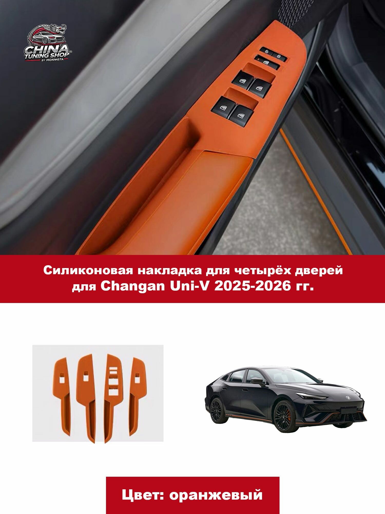 Силиконовые накладки для дверей Changan Uni-V