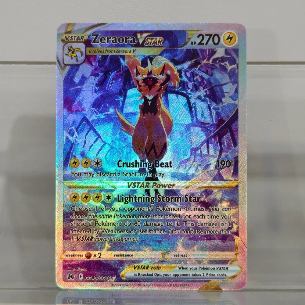 Zeraora VSTAR Коллекционная карта Pokemon, Цвет: GG43