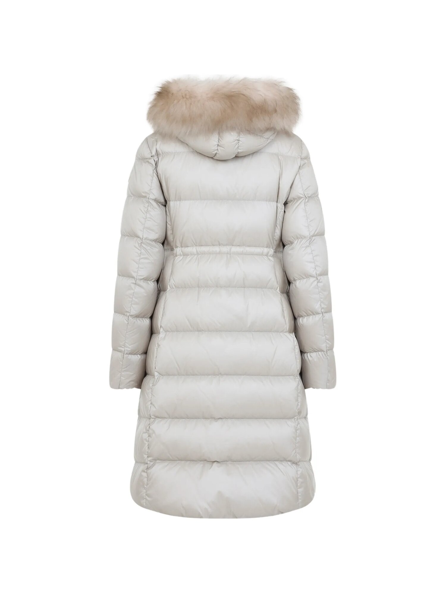 Пальто Moncler Shearling-trim quilted coat, размер 42 — фото 1