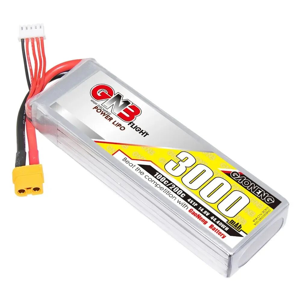 Литиевая батарея 1/2Pcs GNB 3000mAh 4S 14.8V 100C Lipo Batteries