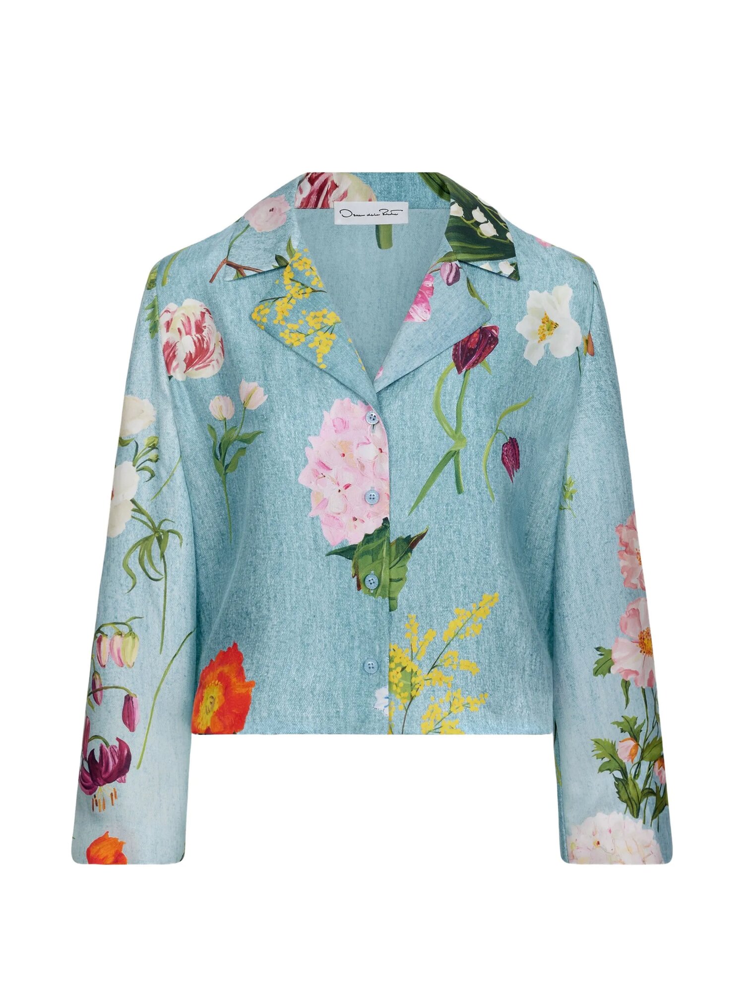 Блуза Botanical-print silk blouse