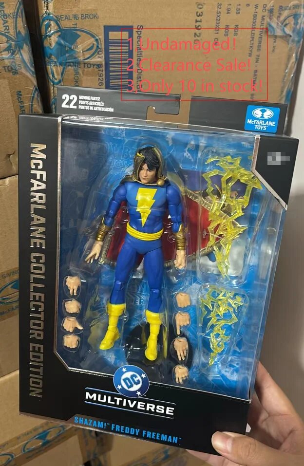 McFarlane Shazam! Freddy Freeman, 22, Original Box