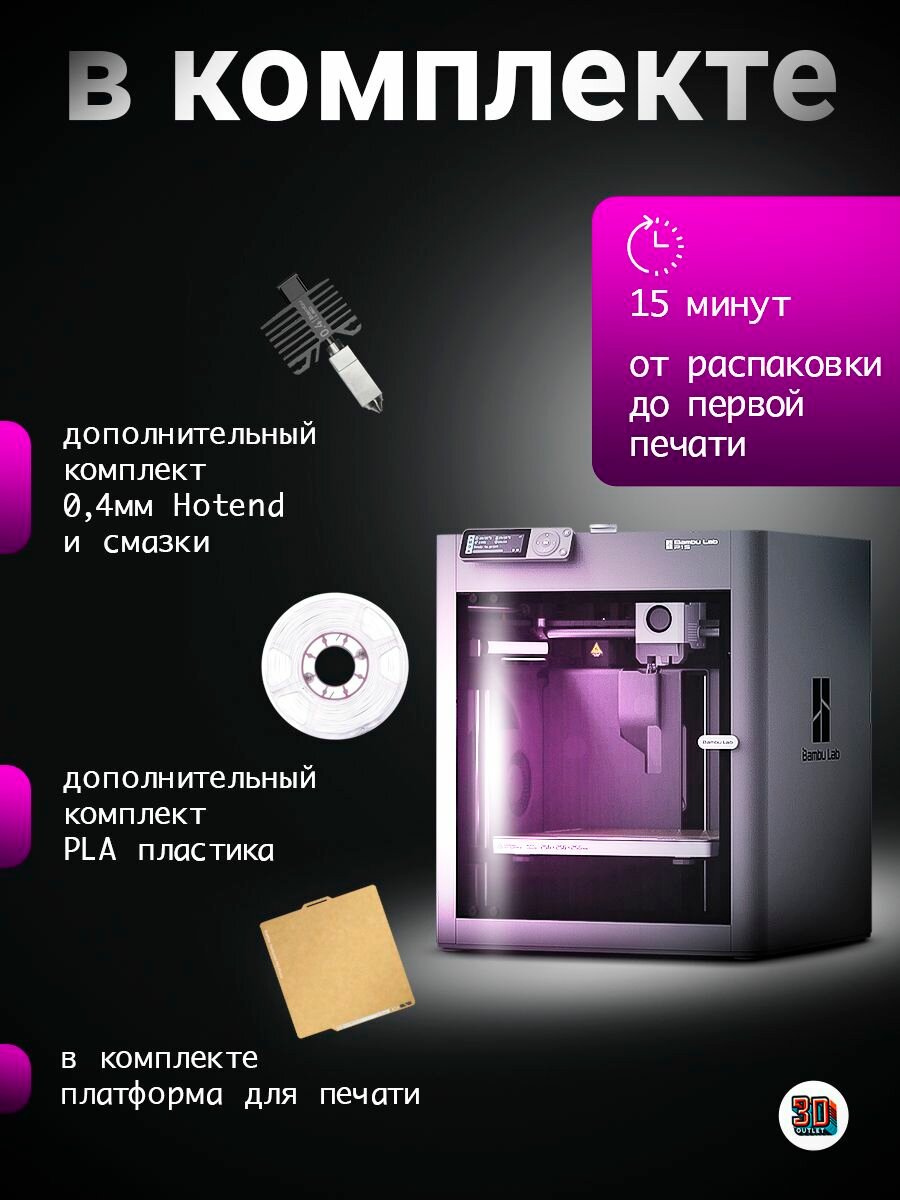 3D принтер Bambu lab P1S европейская версия — фото 1