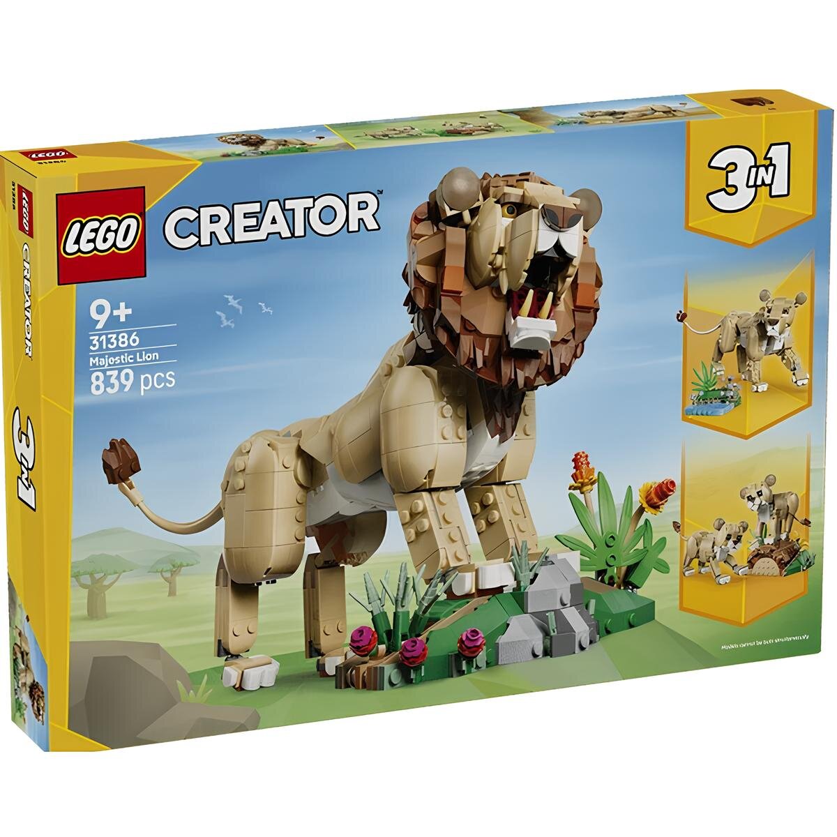 Конструктор LEGO Creator 31386 Величественный лев 3 в 1