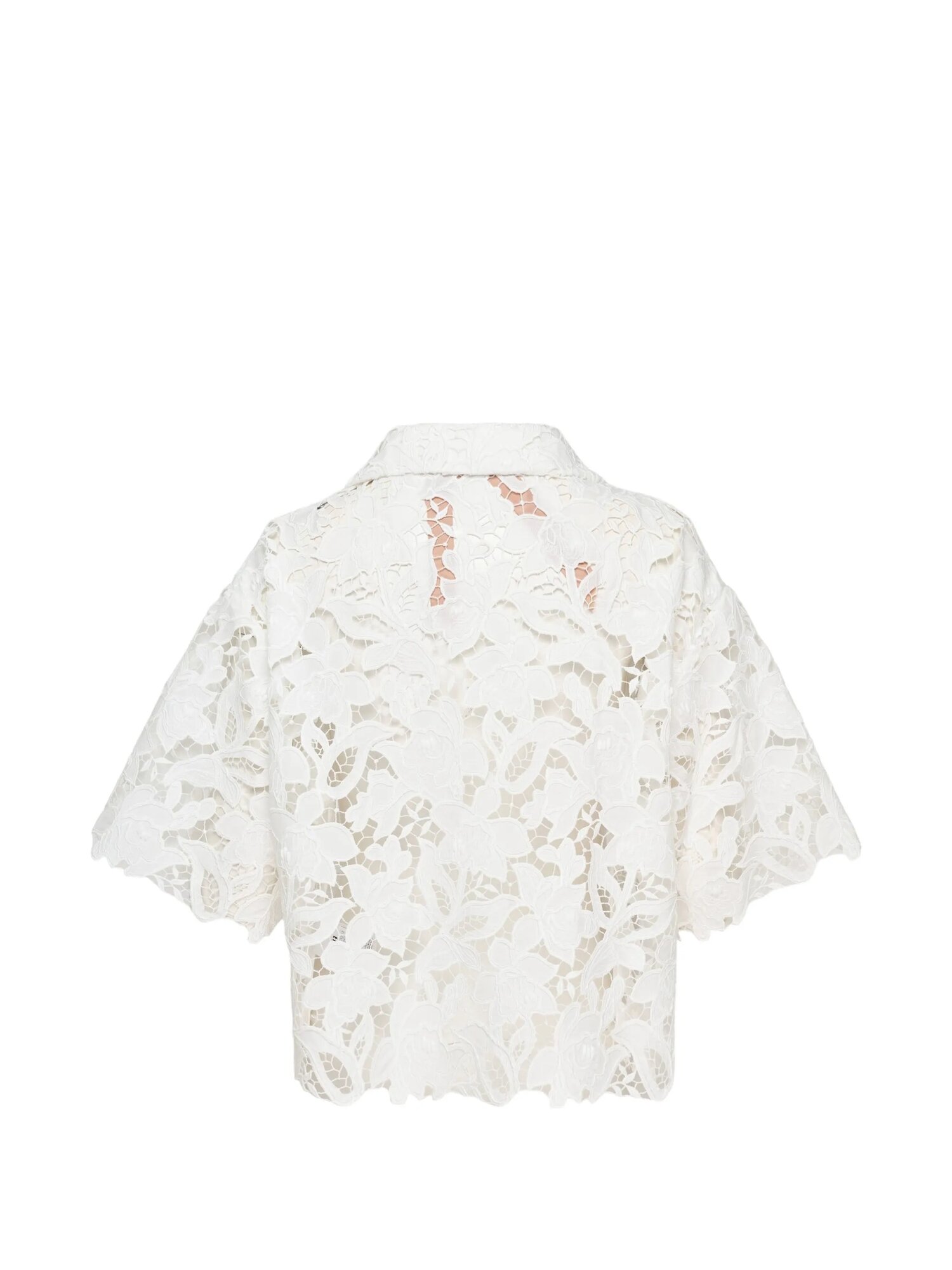 Блуза N° 21 Floral-lace blouse, размер 40, бежевый/белый — фото 1