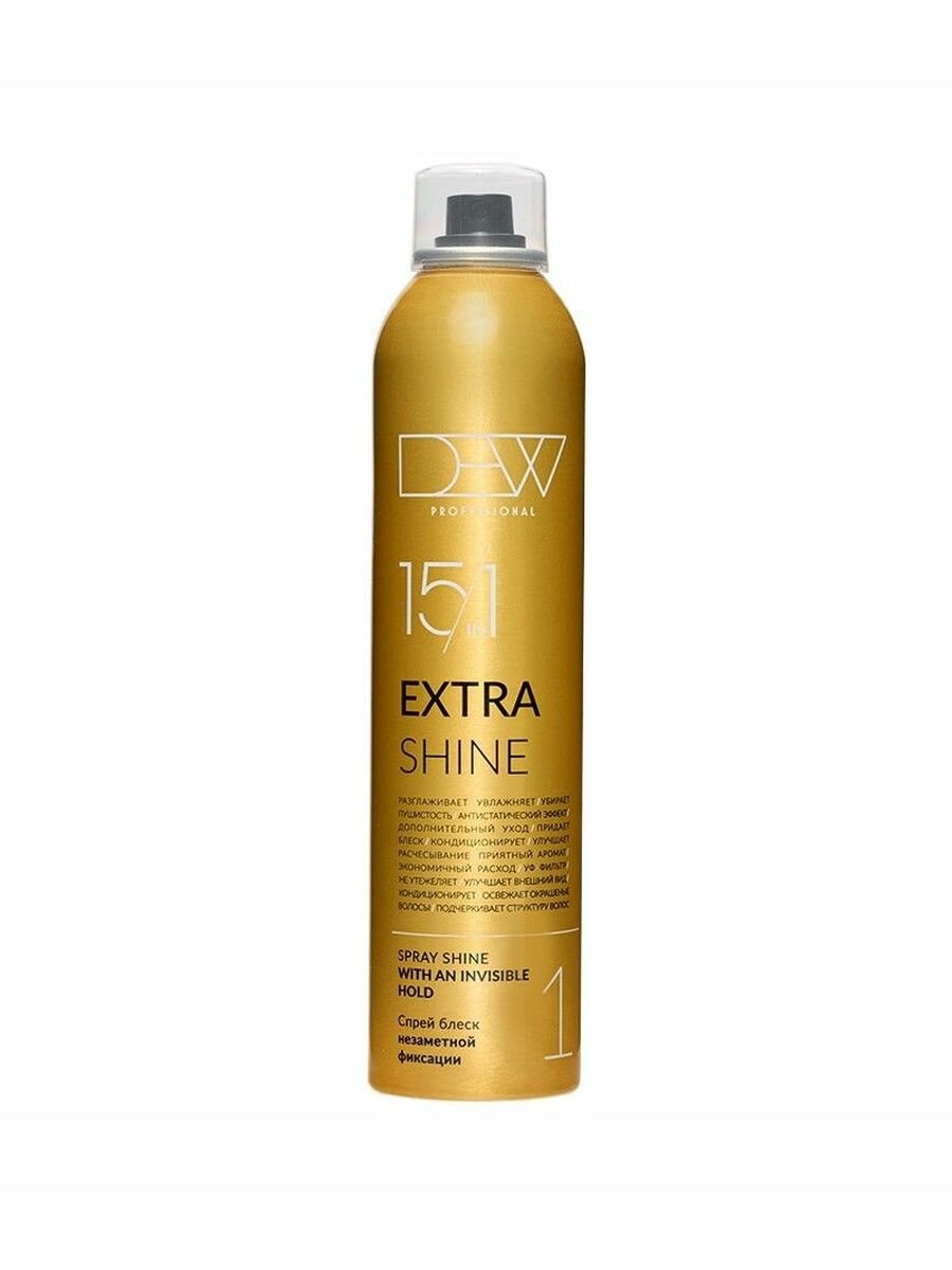 Спрей блеск Dew Professional Extra Shine 15 в 1 незаметной фиксации для волос, 200 мл