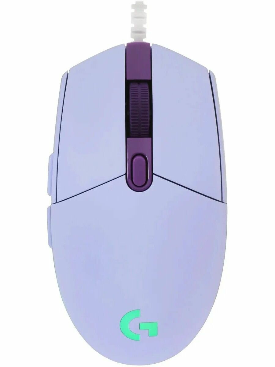 Мышь проводная LOGITECH G102 LIGHTSYNC Lilac (USB, 8000dpi, 6but) (910-005857)