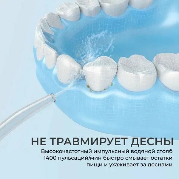 Ирригатор Xiaomi Mijia Electric Flusher для полости рта, 4 режима работы, 45 дней работы аккумулятора — фото 1