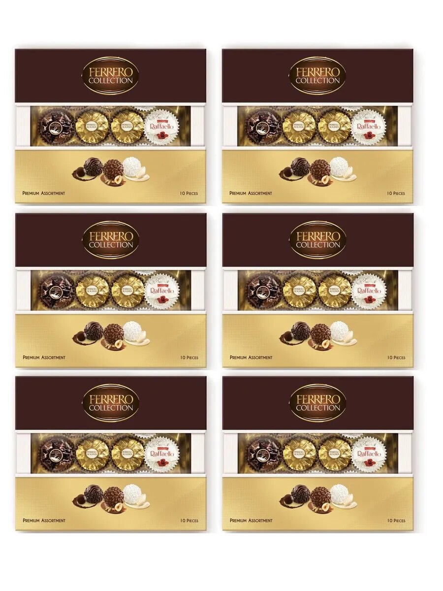 FERRERO Конфеты шоколадные Collection, 107,2г, 6 уп
