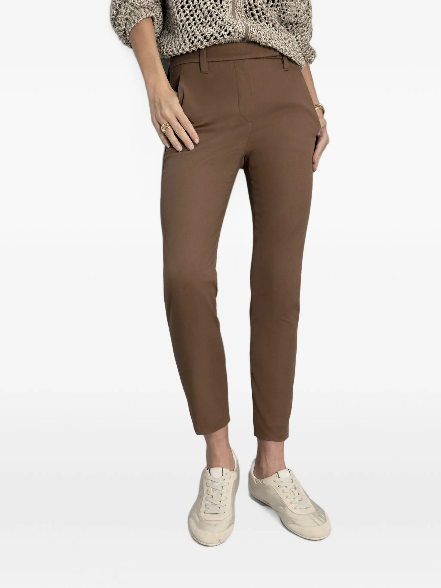 Брюки BRUNELLO CUCINELLI Pull-on tailored trousers, размер 40 — фото 1