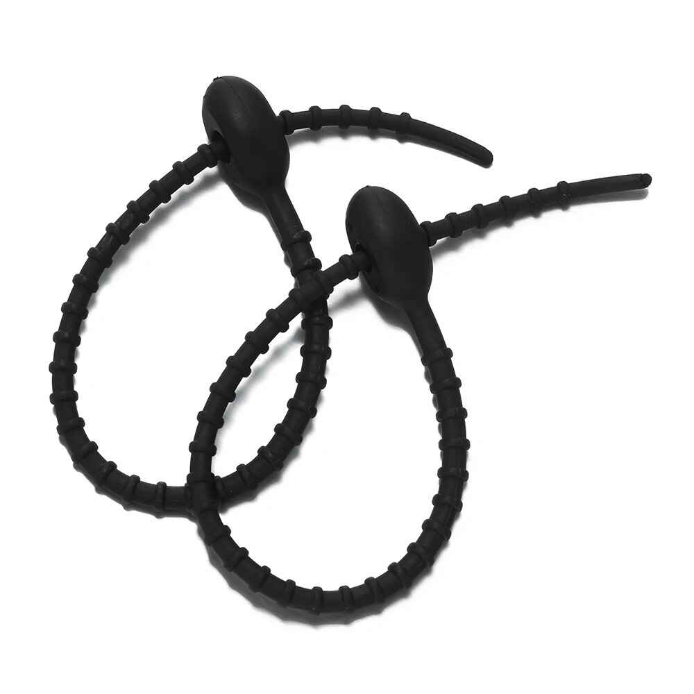 Силиконовые брелоки-шнурки AGCFABS 2-5 шт. 18cm x 5pcs, Черный, Black