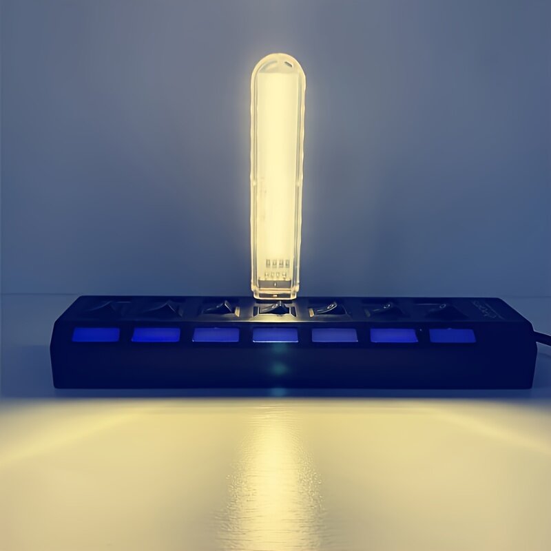 Светодиодный USB-ночник для стола, ноутбука и общежития, тёплый свет, компактный