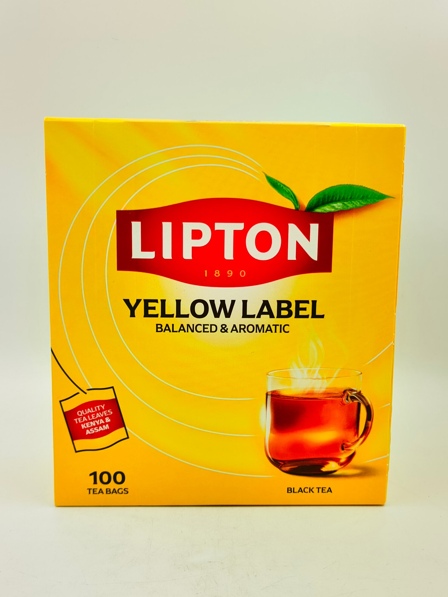 Чай черный Lipton Yellow Label 100 пакетиков 200 г (из Финляндии)