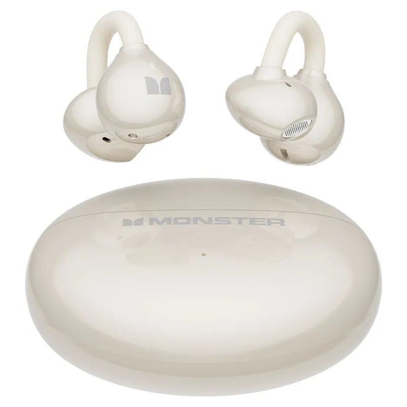 Беспроводные наушники MONSTER Airclip AC200 Open-Ear, бежевые