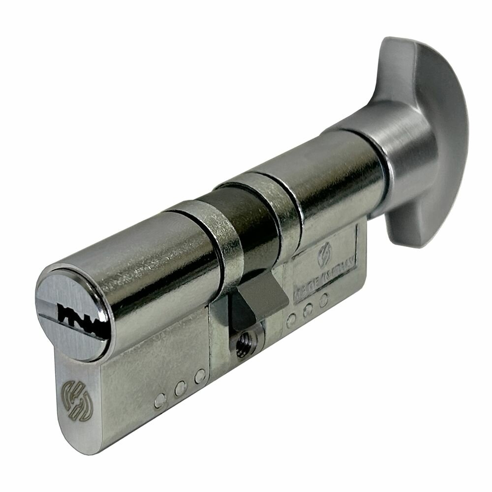 Цилиндровый механизм SECUREMME EvoK1 TOP MODULARE ключ/вертушка 62 мм. (31+31В) никель