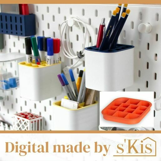 IKEA SKADIS Вставка-контейнер для металлического контейнера с 14 отделениями