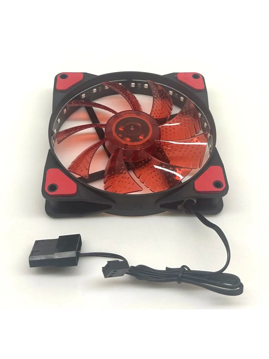 Кулер 120х120х25 mm 12V 3+4 pin LED