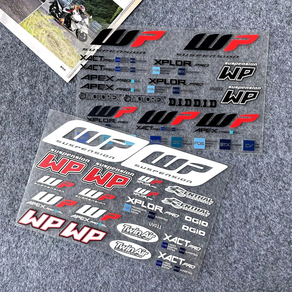 Наклейка WP для мотоцикла KTM Duke 200, SET (2 PCS)