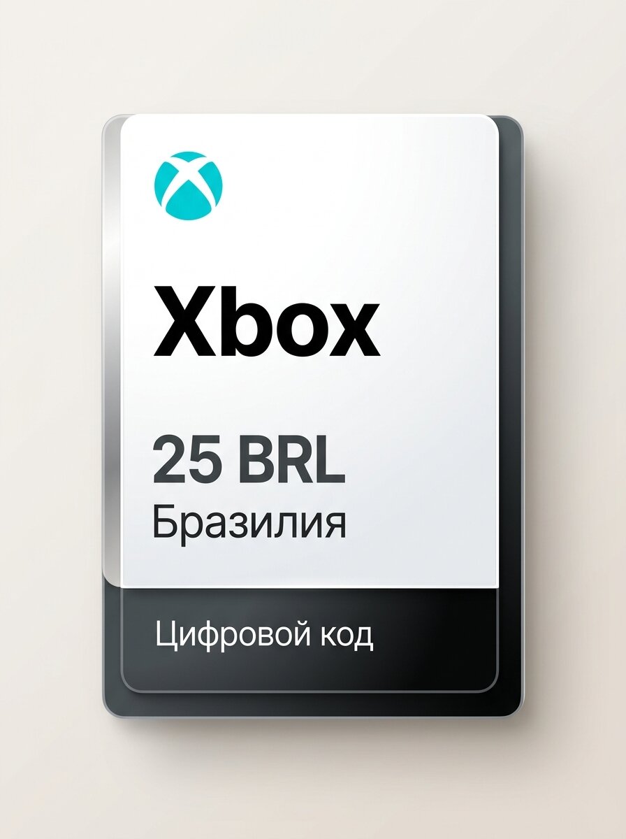 Подарочная карта Xbox BRL 25 для Xbox Series XIS, электронный ключ, регион Бразилия