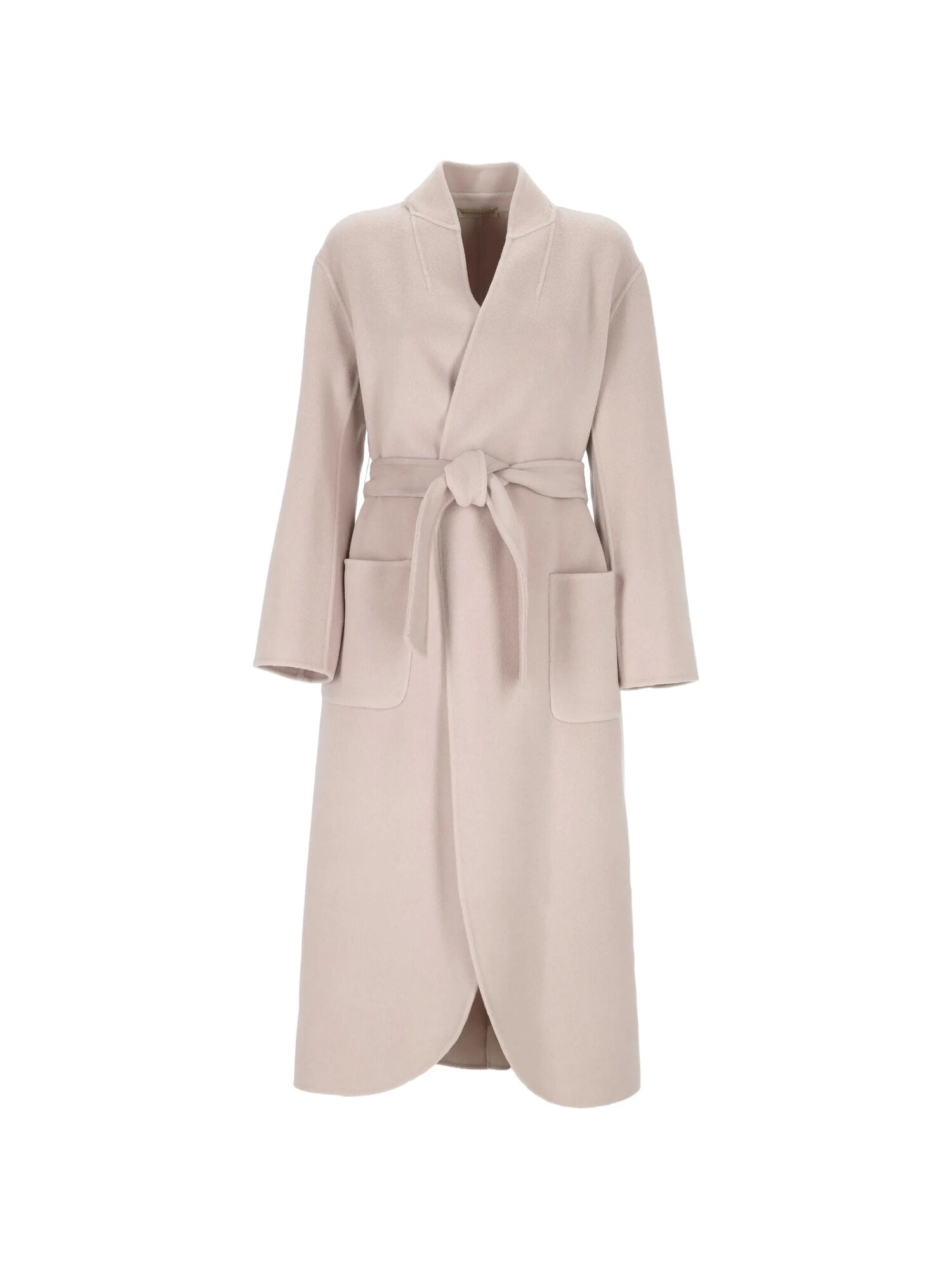 Пальто Belted shawl-collar coat