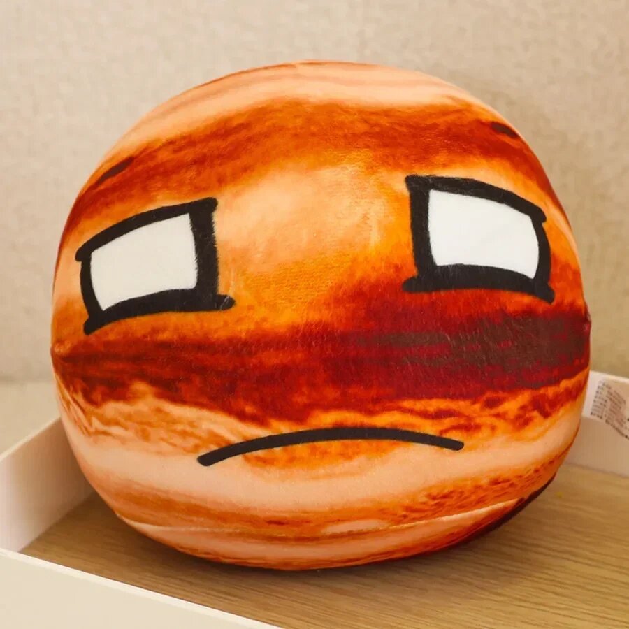 10 Плюшевых Подушек-Планет Солнечной Системы Jupiter, 18cm