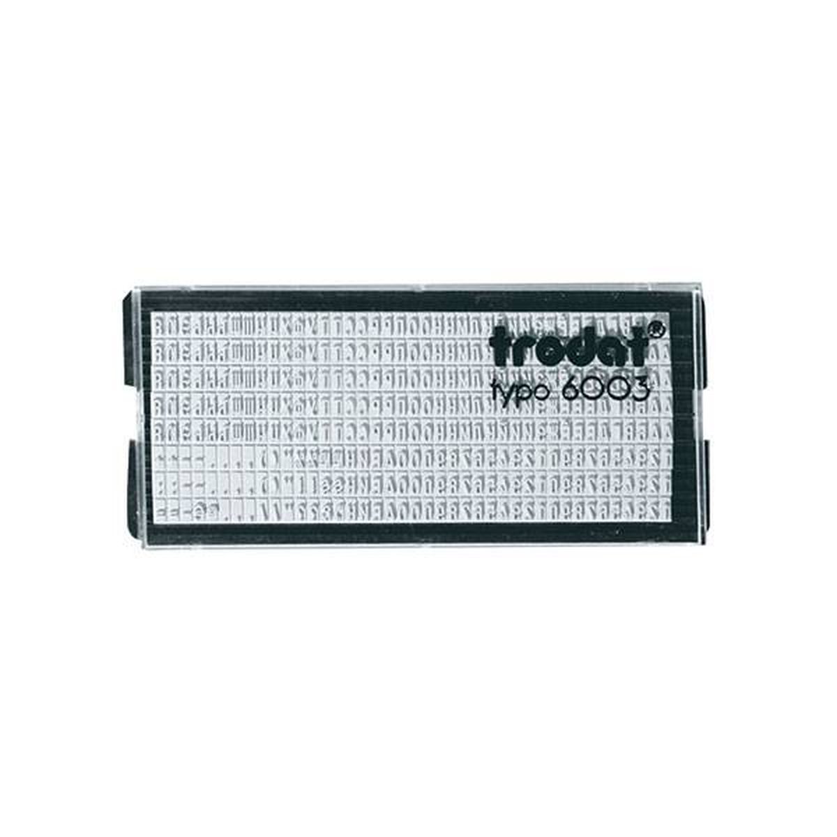 Касса букв Trodat (3мм, русские буквы, цифры и символы, 328 символов) (6003), 10шт.