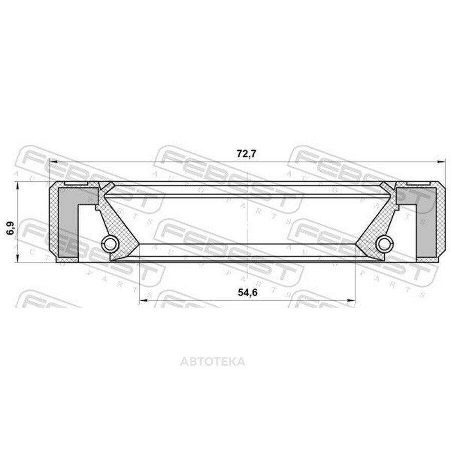 Сальник MAZDA CX-5 KE 2011- штока КПП FEBEST 95GBY56720707R