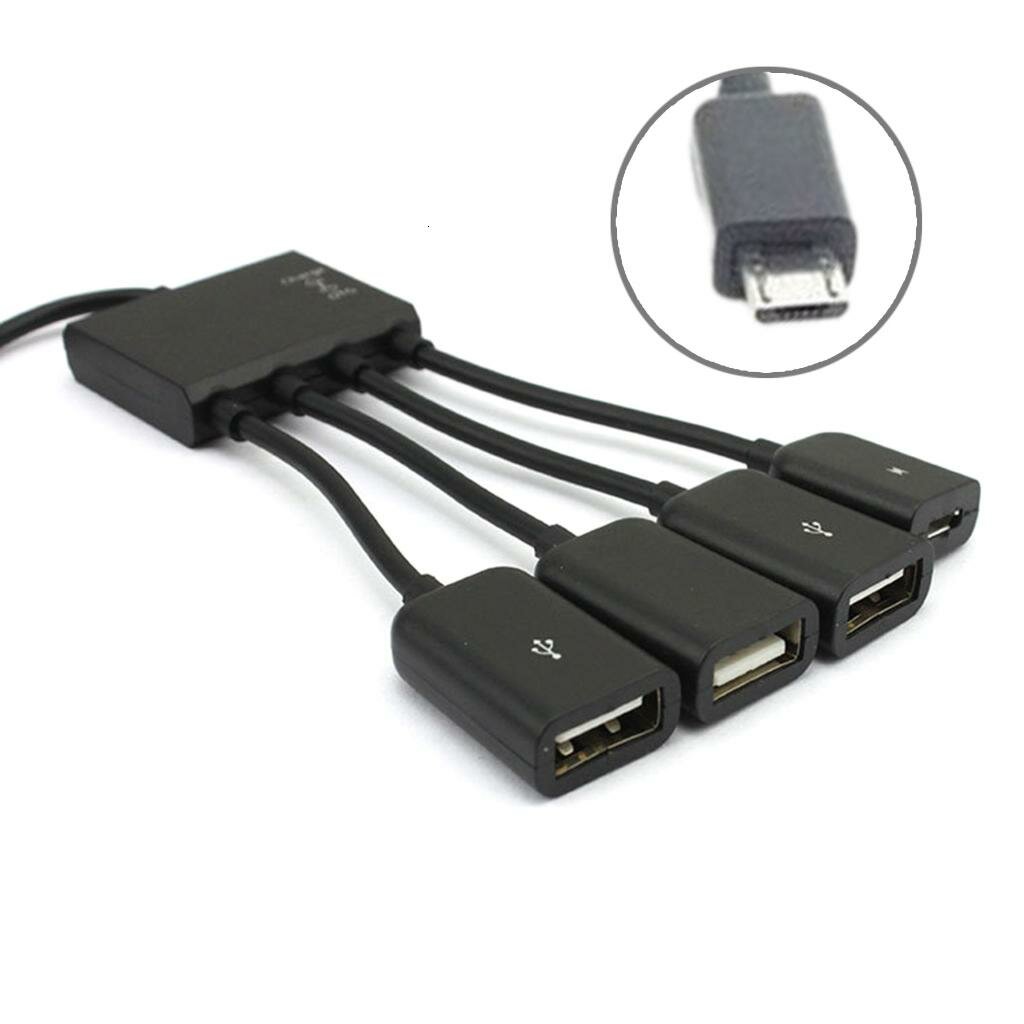 Кабель-адаптер MicroUSB TypeC OTG, Микро