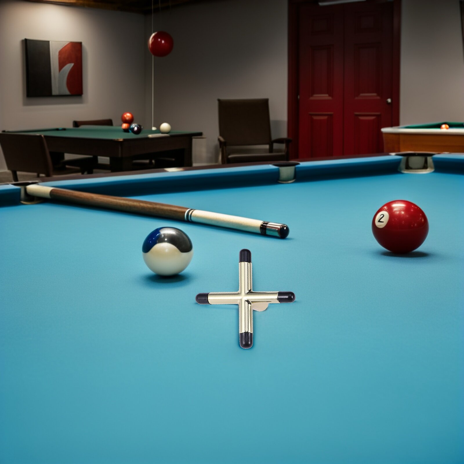 Держатель Для Кю Snooker Бильярдный Мостик Крестообразный Держатель Стандартного Размера Multi