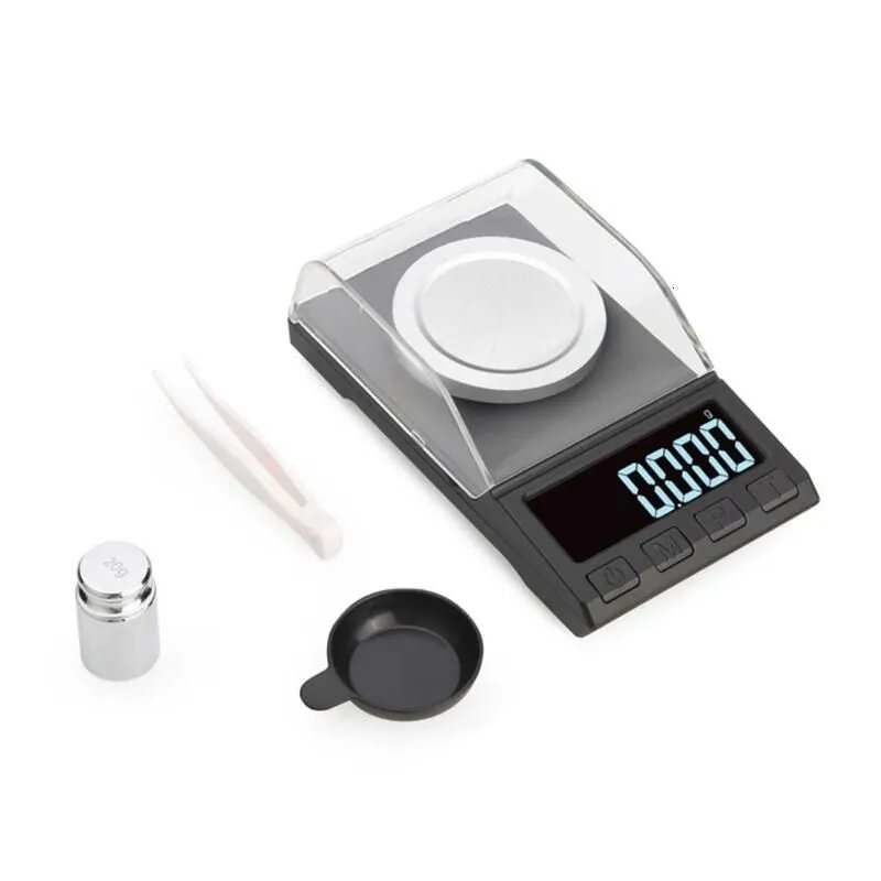 3 типа цифровой масштаб Milligram с 8 единицами G // DWT/GN/OZT/OZ // MG Портативные украшения для/LCD Backlit Tare Pow, 20g 0.001g