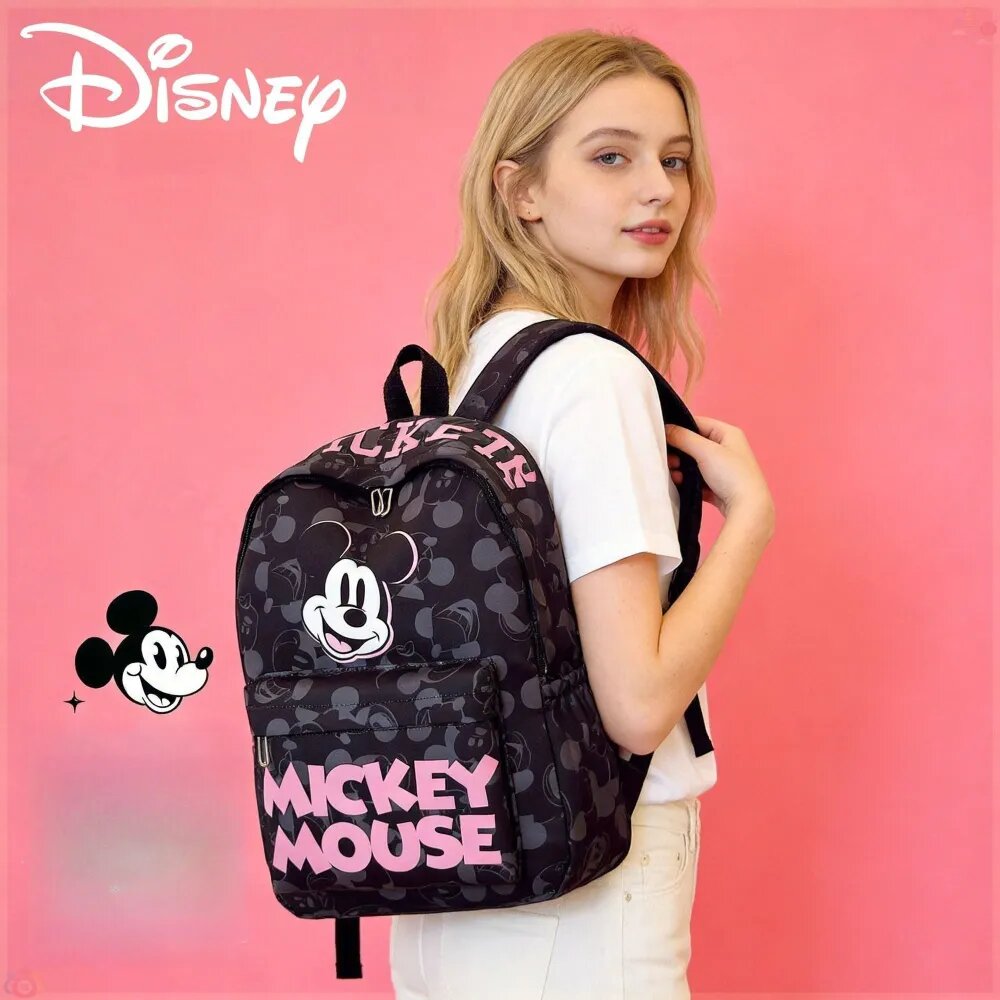 Рюкзак MESUCA Disney Mickey Mouse детский, черный, полиэстер, 38x28x11 см — фото 1