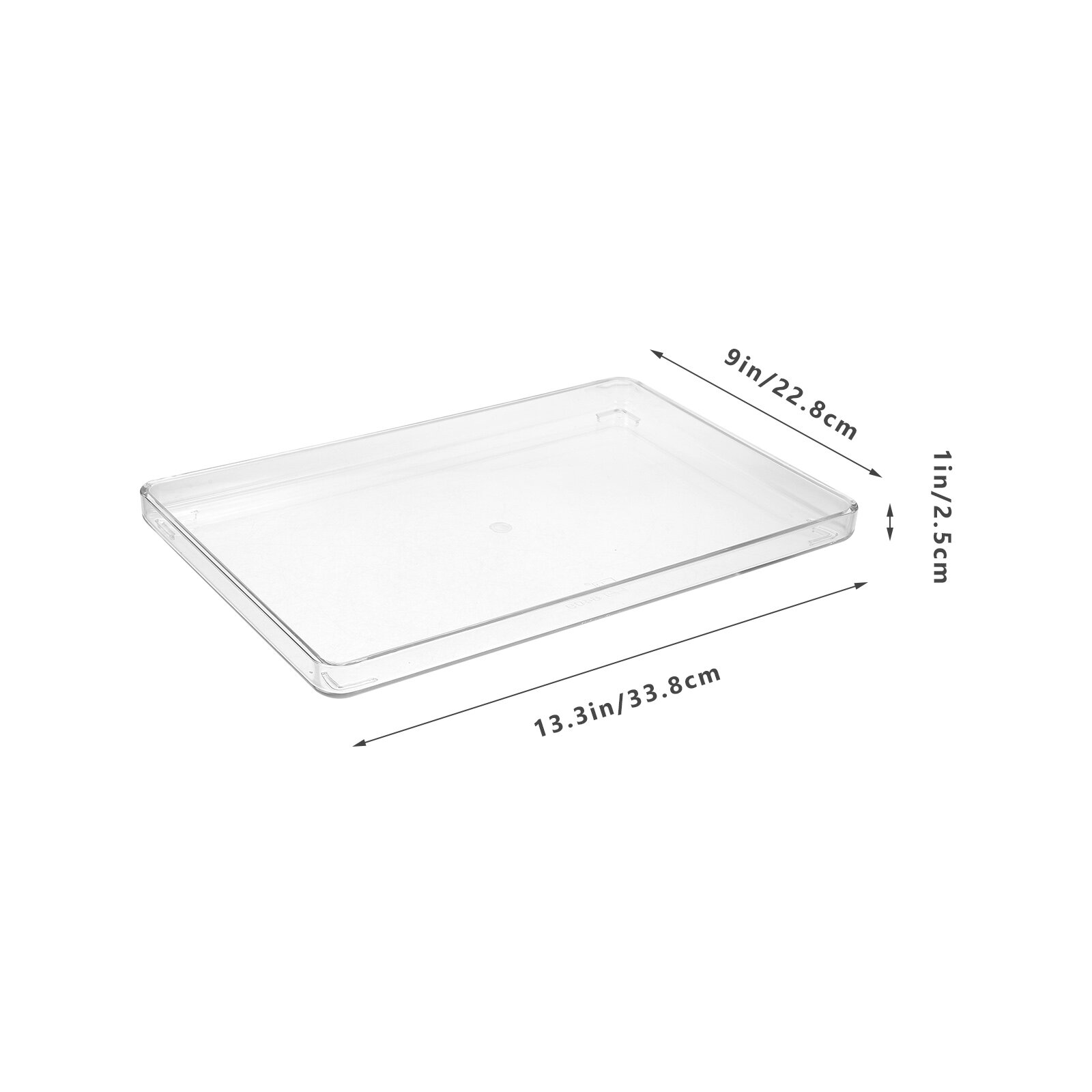 Прозрачный Поднос Для Хранения Аксессуаров Из Акрила 33.80X22.80X2.50Cm