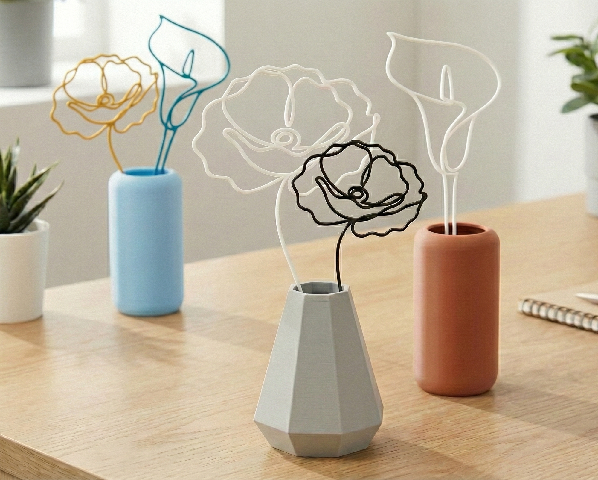 Ваза декоративная современная, 3D-печать, 3DOPRU арт. VASE-PR-1549034